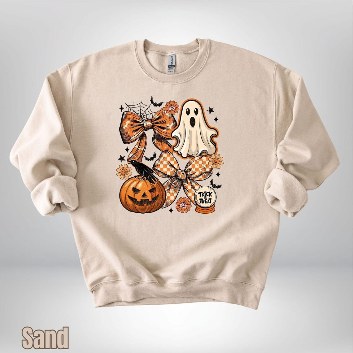 Coquette Bow Ghost season Sweatshirt, Cute Ghost Sweatshirt, Pumpkin ...