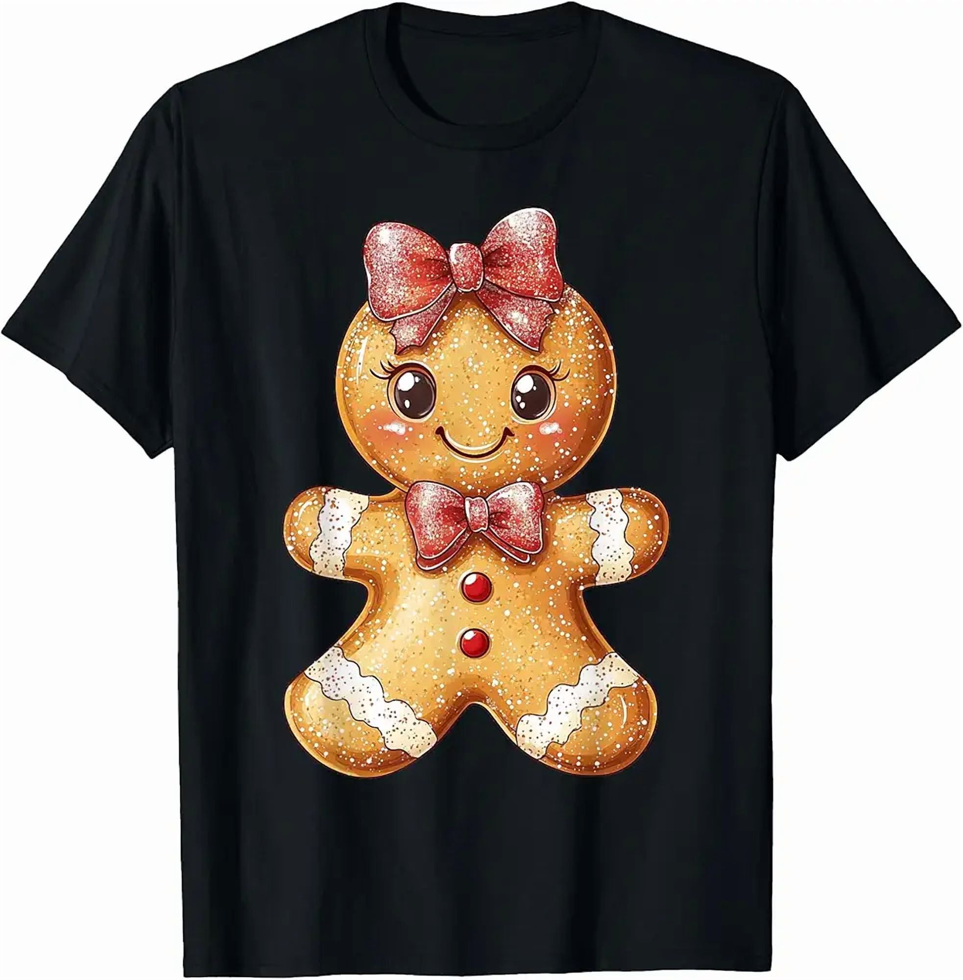 Coquette Bow Gingerbread Girl Cute Christmas Holiday Baking Aesthetic ...