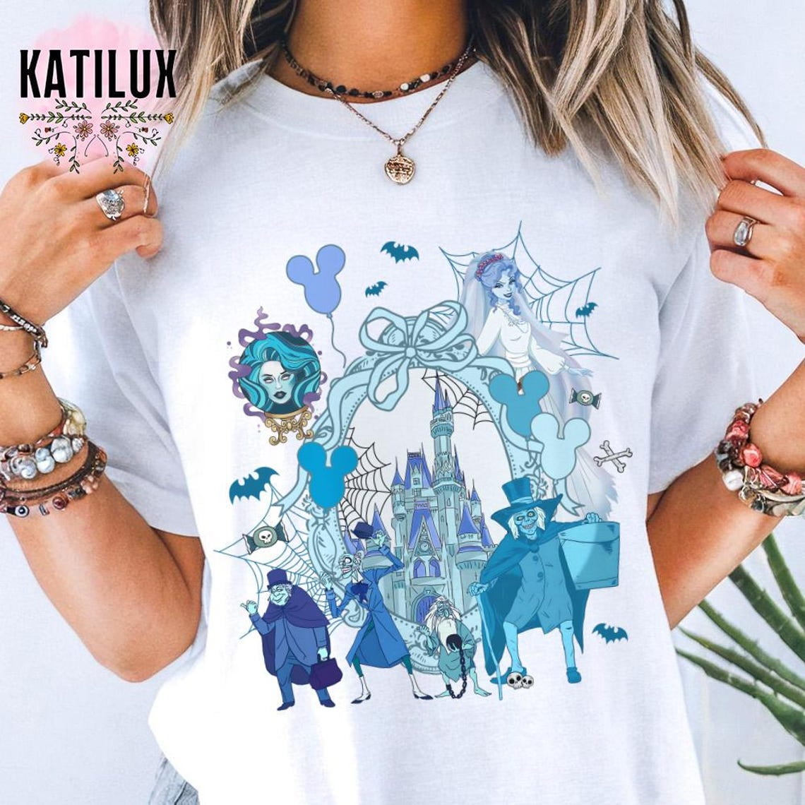 Coquette Bow The Haunted Mansion T-shirt, Welcome Foolish Mortals Tee ...