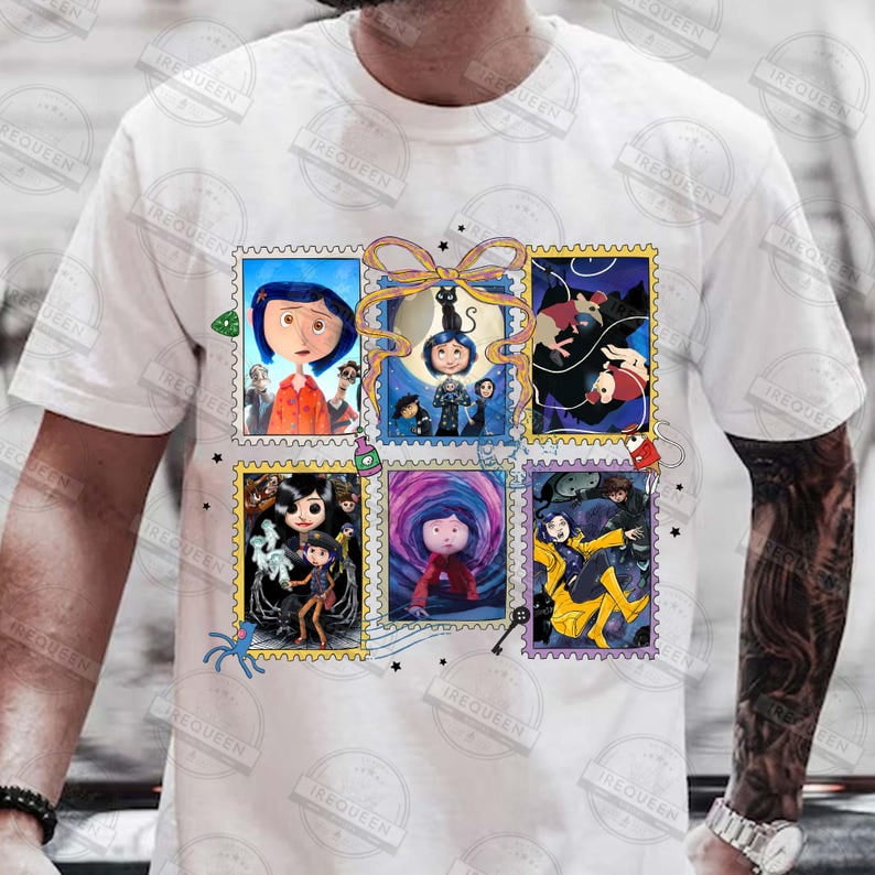 Coquette Bow Horror Movie Eyes T-Shirt, Cute Scary Character Tee ...