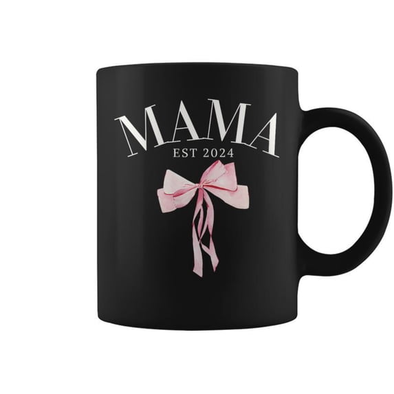 Coquette Bow Mama Est 2024 Mothers Day Coquette Bows Coffee Mugs ...