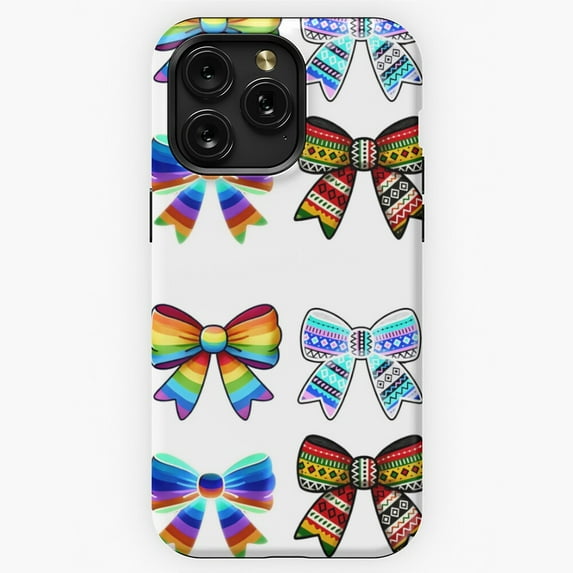 Coquette Bow Pack of Four Pastel Design iPhone Case 17 to 11 Pro Max ...