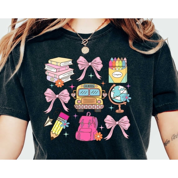 Coquette Bow Teacher Shirt Shirt for Teacher Teacher Appreciation Gift ...