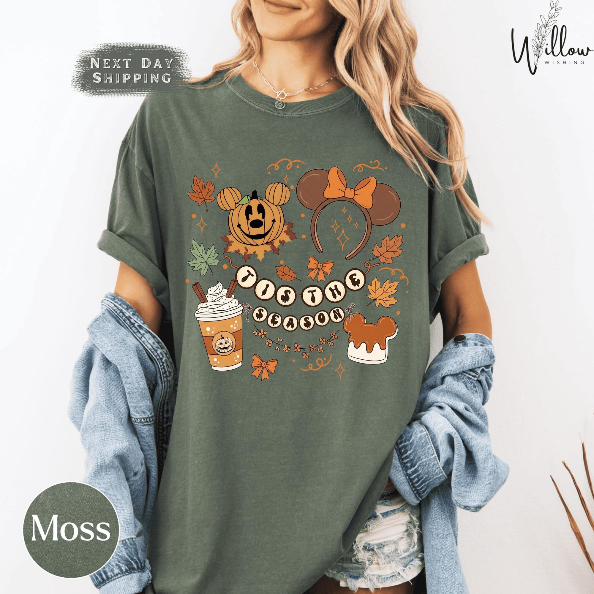 Coquette Bow Tis The Season Pumpkin Shirt - Retro Comfort Colors Fall ...