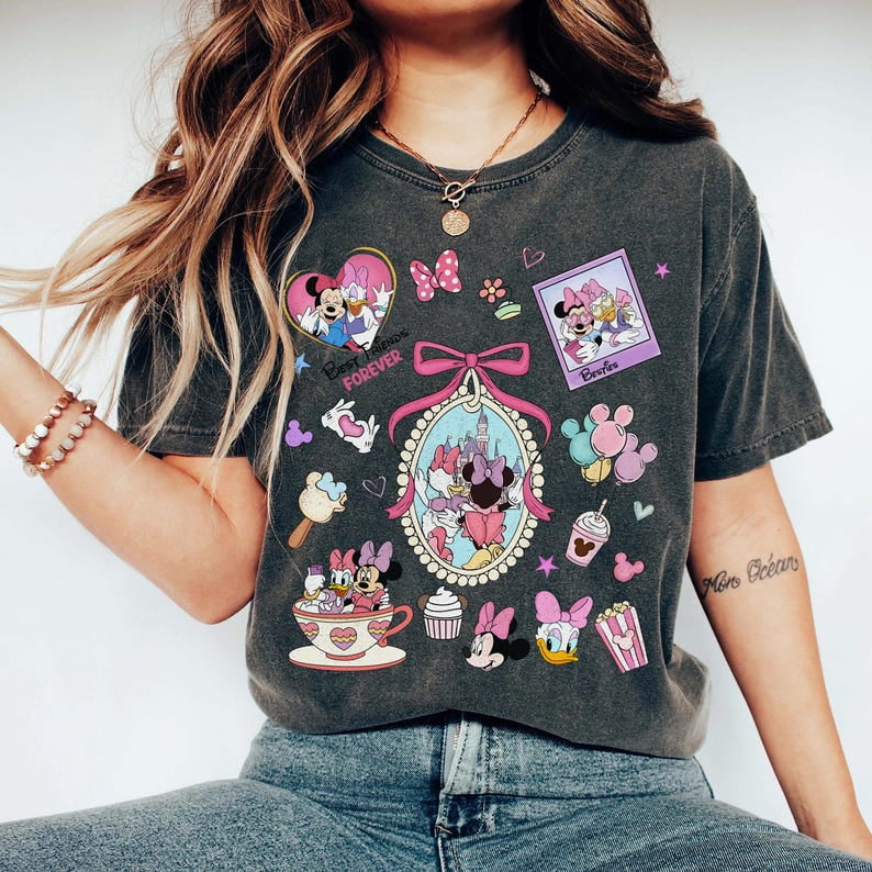 Coquette Bows Minnie and Daisy shirt, Disney With My Bestie, Disney ...