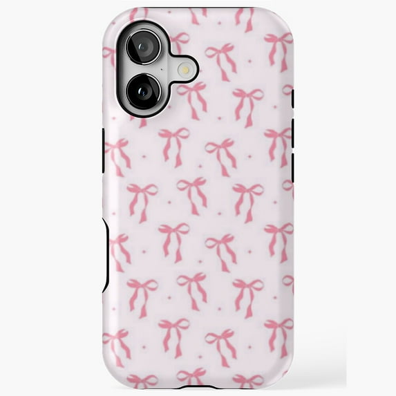 Coquette Bows Pattern Aesthetic Phone Case 17 16 15 14 13 12 11 Pro Max ...