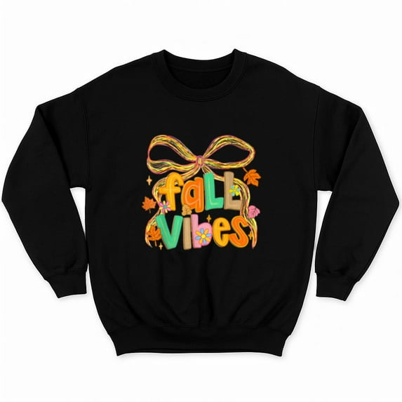 Coquette Brushstroke Fall Vibes Autumn Leaves Thanksgiving Art Graphic ...