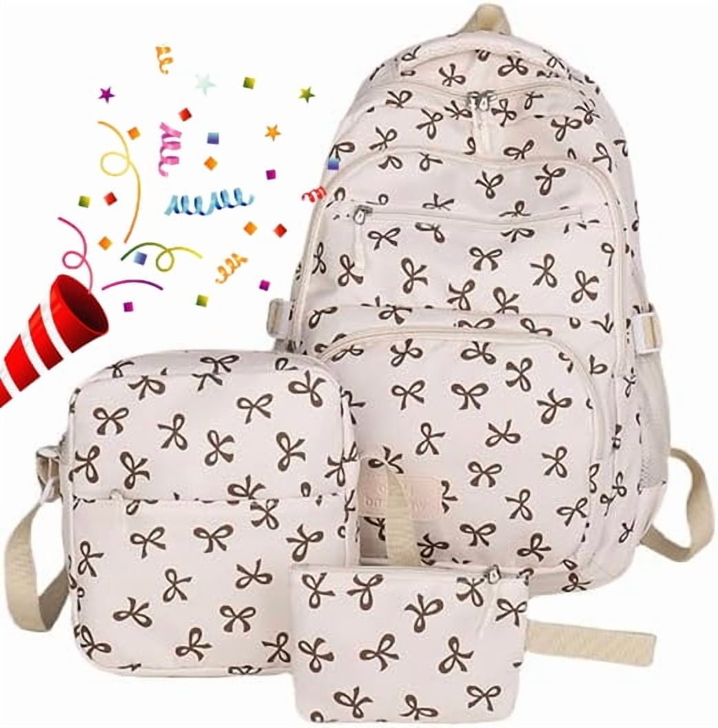 Coquette Cherry Backpack - Cute Kawaii Backpack Set Aesthetic Daypack ...