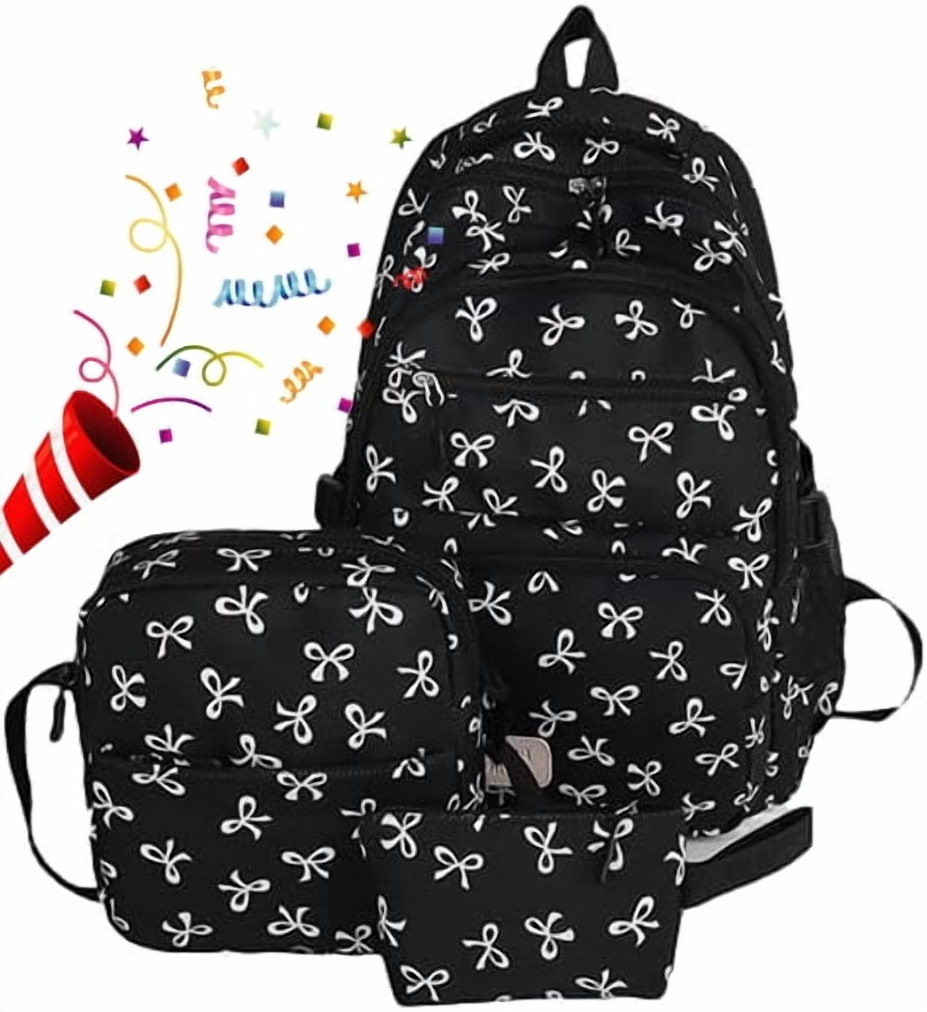 Coquette Cherry Backpack - Cute Kawaii Backpack Set Aesthetic Daypack ...