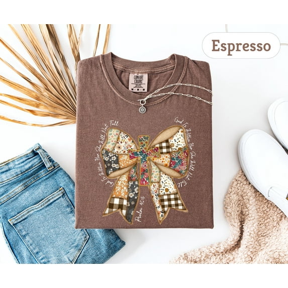 Coquette Christian Fall Sweatshirt, Womens Christian Gifts, Autumn Bow ...