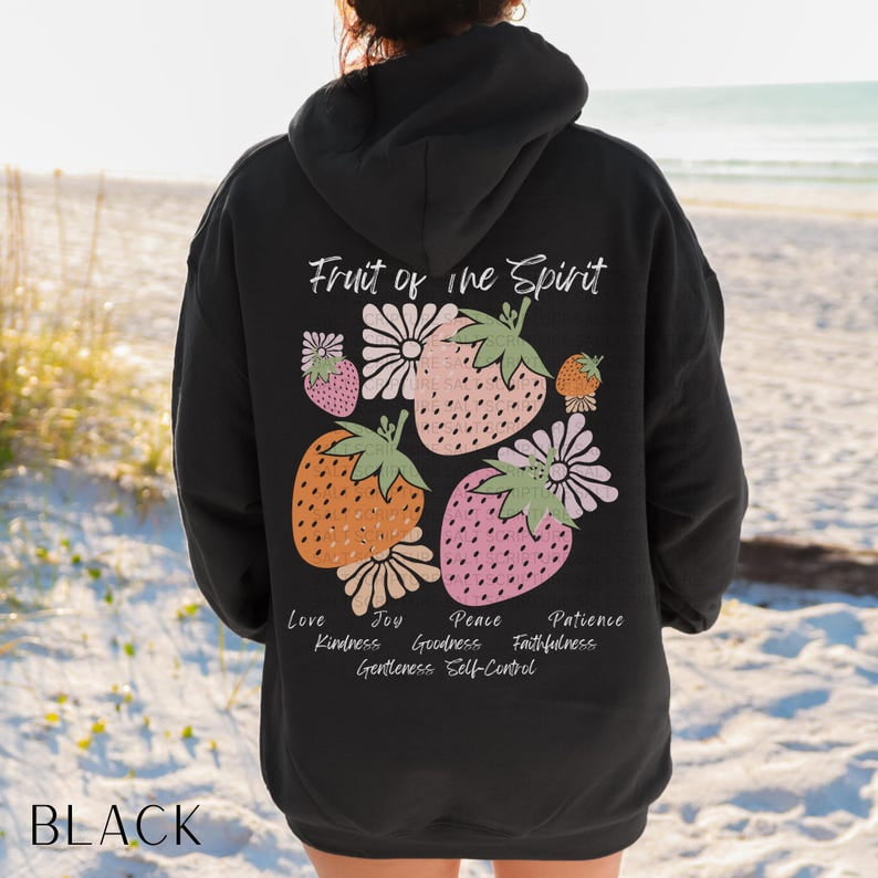 Coquette Christian Hoodie, Hoodie with Back Design, Bible Verse Hoodie ...