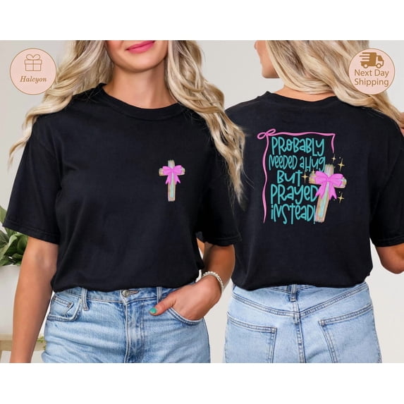 Coquette Christian Jesus Cross Lover Shirt Religious Faith TShirt ...