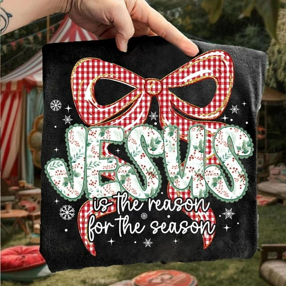 Coquette Christmas Jesus Sweatshirt, Preppy Floral Bow Sweatshirt ...