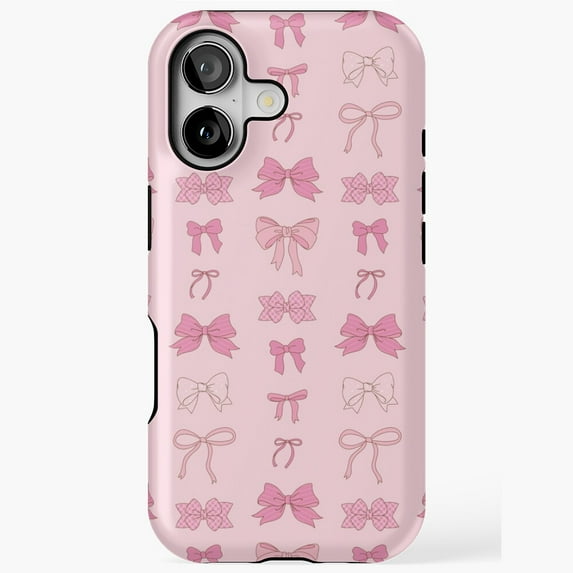 Coquette Christmas Pattern Art Phone Case with iPhone 17 to 11 Pro Max ...