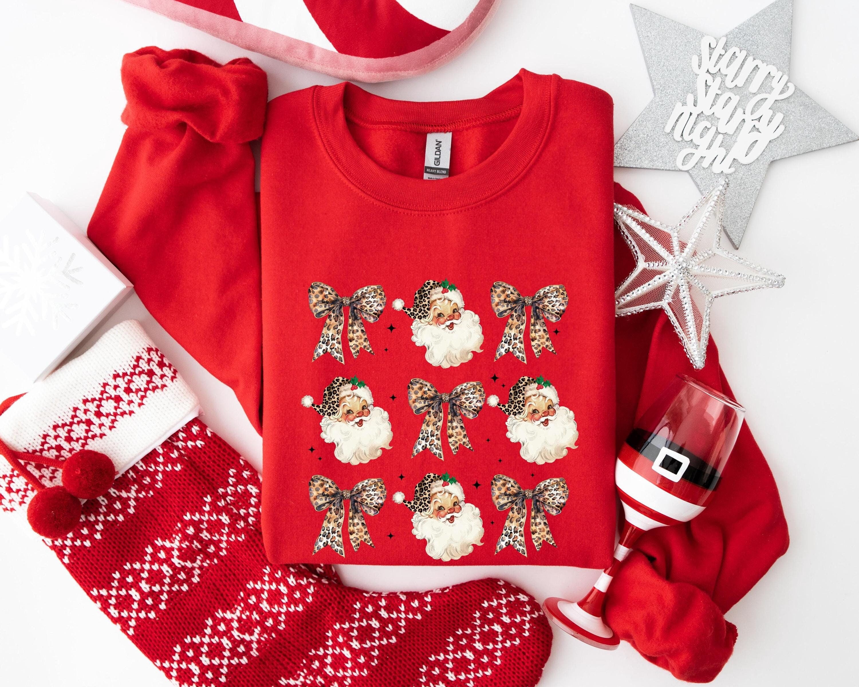Coquette Christmas T-Shirt,Christmas Santa T-Shirt, Christmas T-Shirt ...