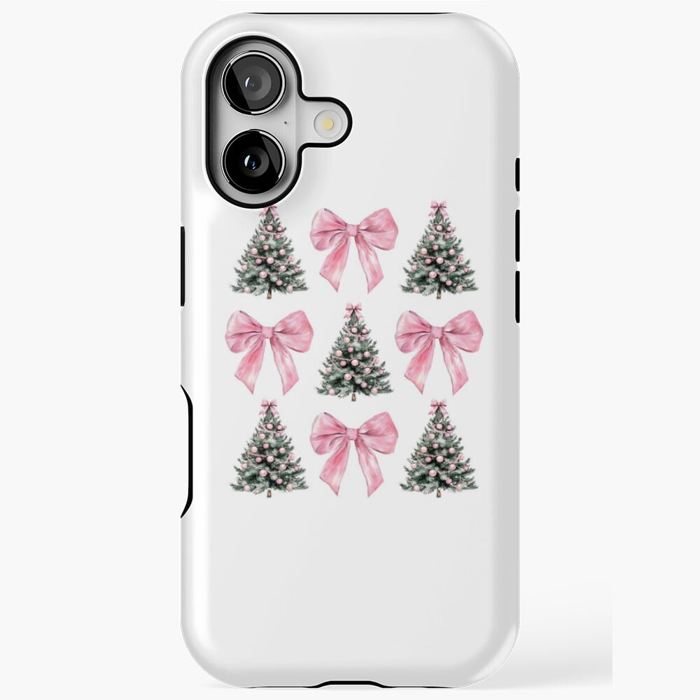Coquette Christmas Tree Girly Art Phone Case 17 16 15 14 13 12 11 Pro ...