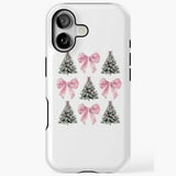 Coquette Christmas Tree Girly Holiday Gift iPhone 17 through 11 Pro Max ...
