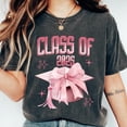 Coquette Class of 2025 Comfort Colors Shirt - Graduation Hat Tee with ...