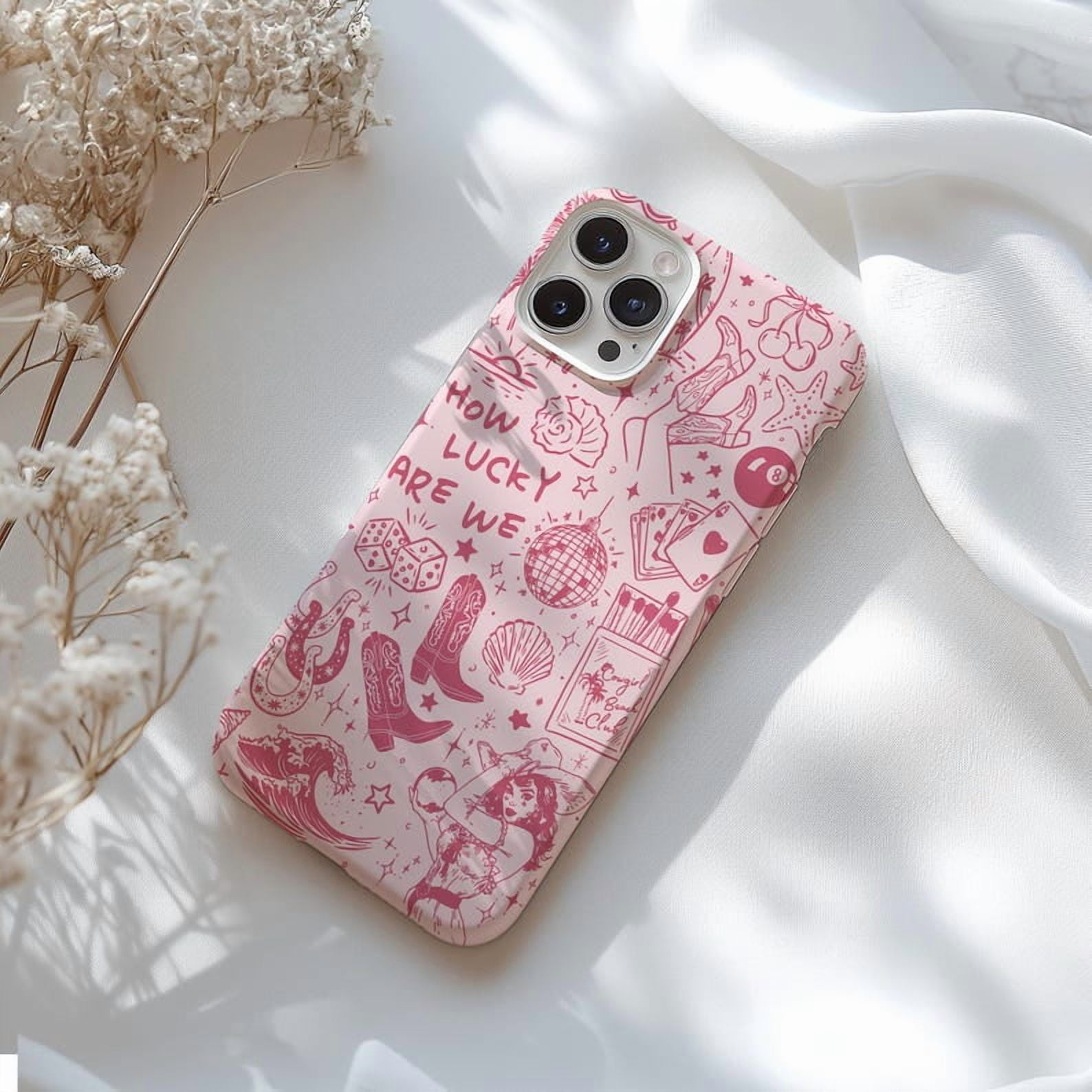 Coquette Coastal Cowgirl Pink Phone Case for iPhone 11 12 13 14 15 16 ...