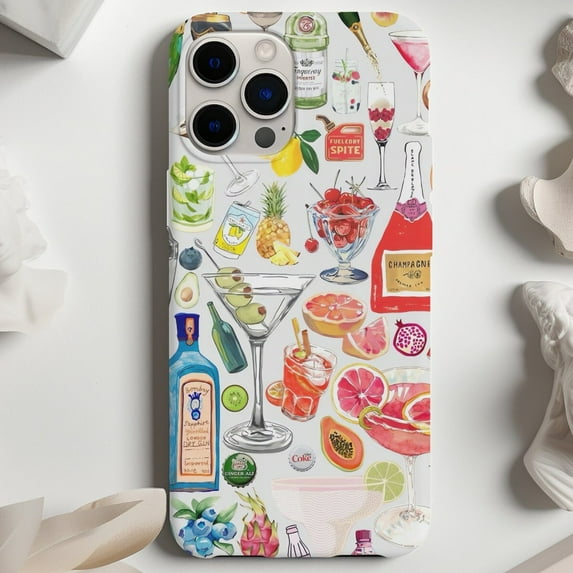 Coquette Cocktail Collage Retro Vibe Phone Case 17 16 15 14 13 12 11 ...