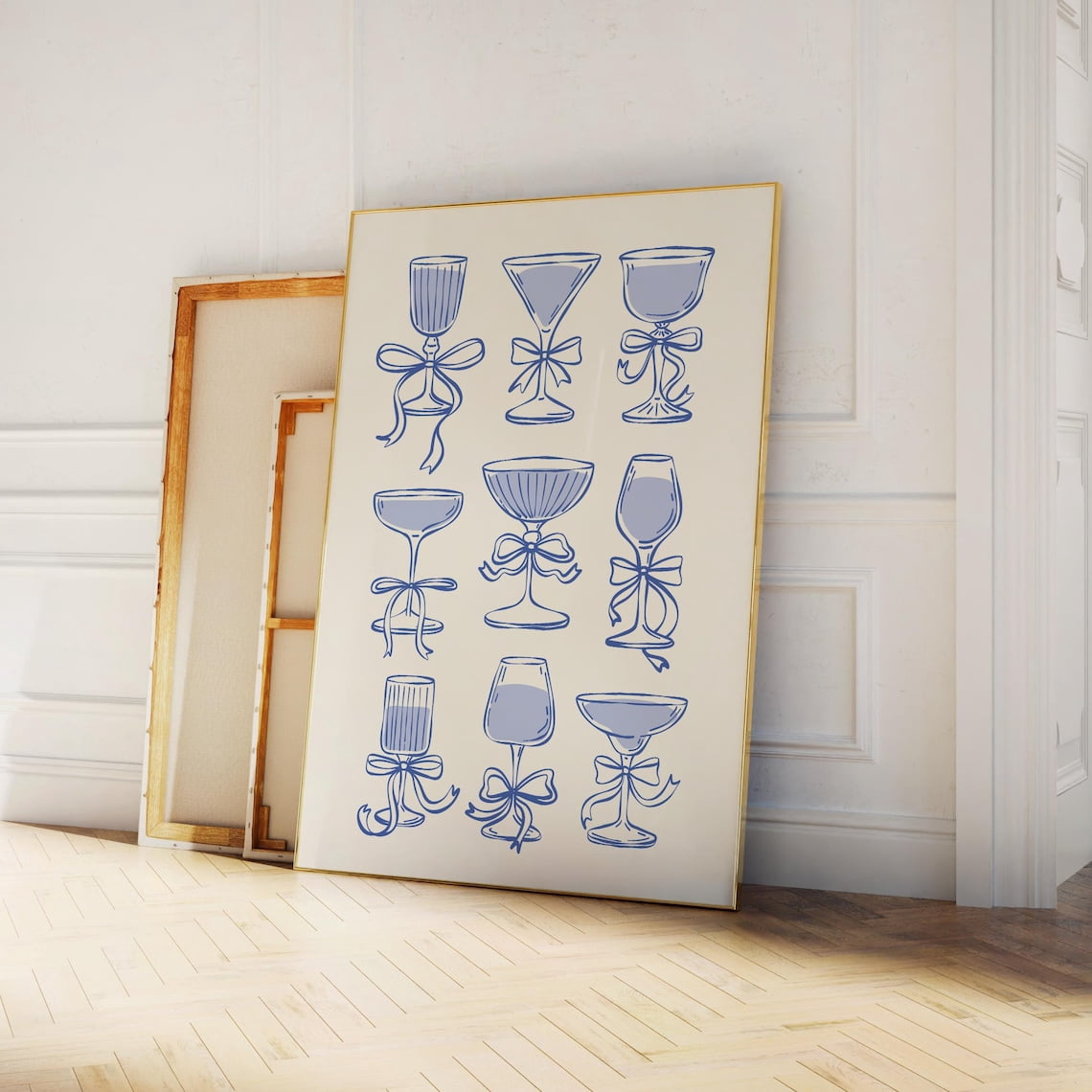 Coquette Cocktail Design5 Poster Girly Cocktails Bar Art Trendy Kitchen ...