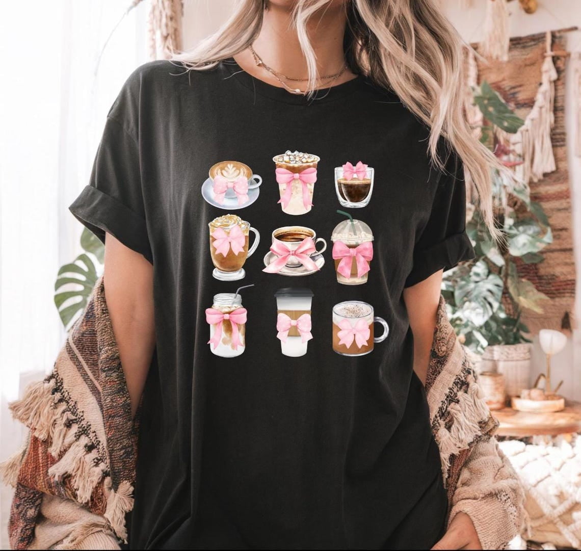 Coquette Coffee Shirt, Coquette Lovely Mum Iced Coffee Shirt, Espresso ...