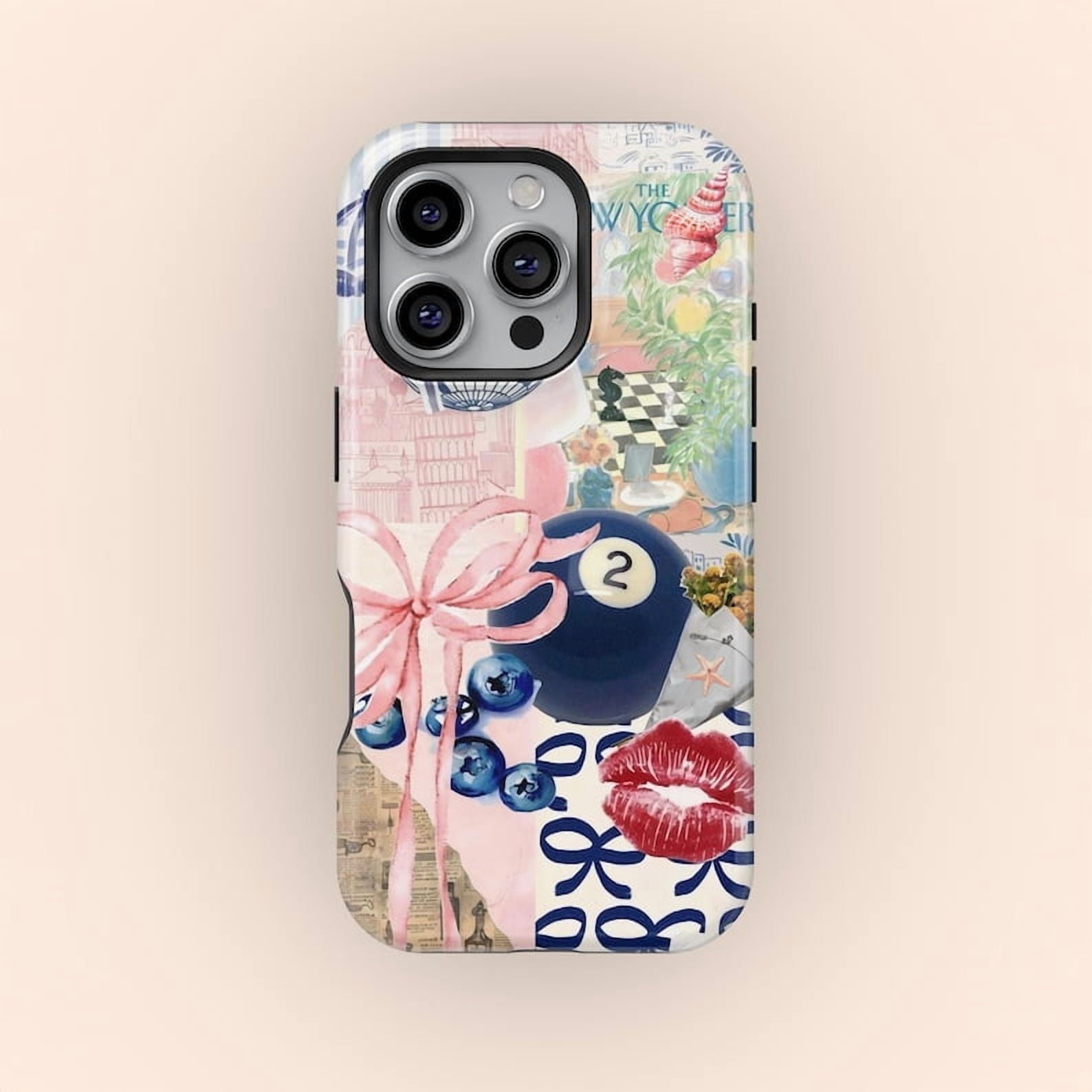 Coquette Collage Aesthetic Girly Pink Bows Cute Art G698 Compatible ...