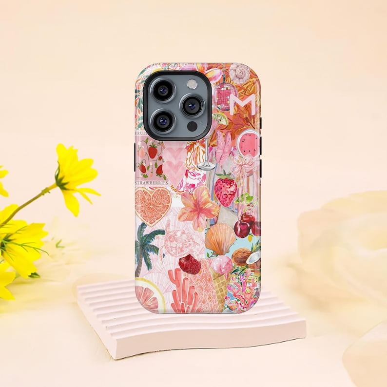 Coquette Collage Cute Pink Preppy Aesthetic Phone Case Stylish Girly ...