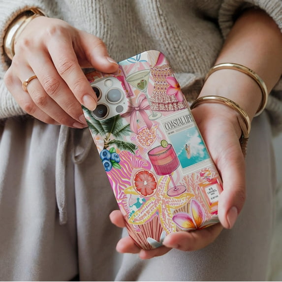 Coquette Collage Pink Aesthetic Phone Case with iPhone 17 11 12 13 14 ...