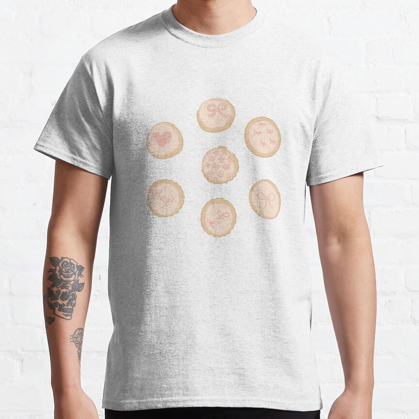 Coquette Cookies Bows, flowers, cookie Classic T-Shirt Vintage Birthday ...