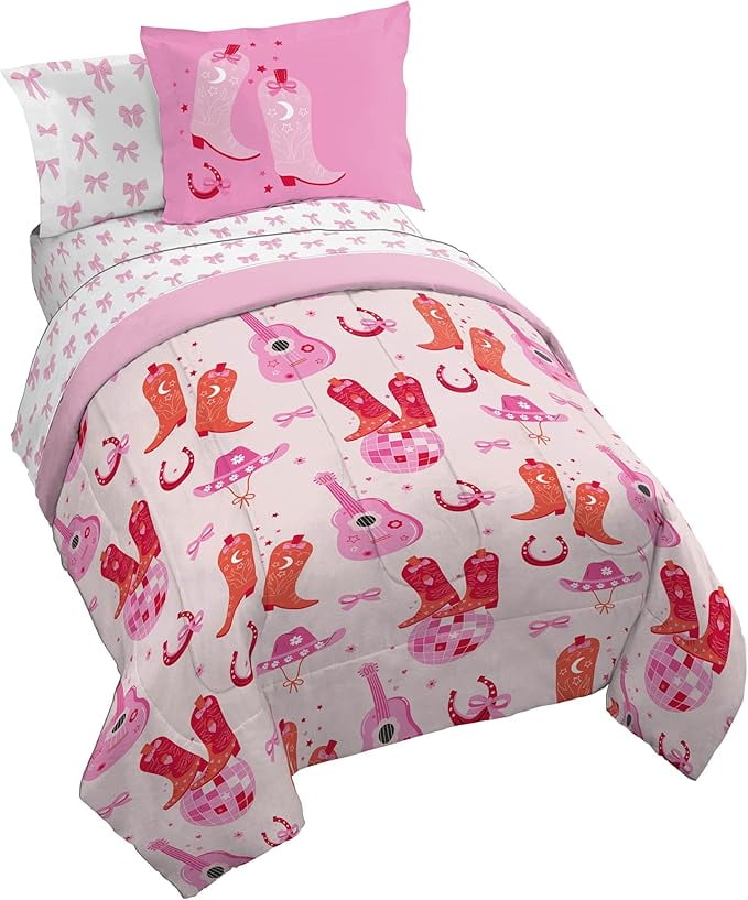 Coquette Cowgirl 5 Piece Twin Size Comforter Set with Shams - Trendy ...