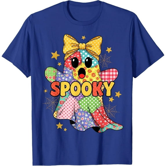 Coquette & Creepy – Patchwork Ghost Tee for Cute Halloween Vibes ...