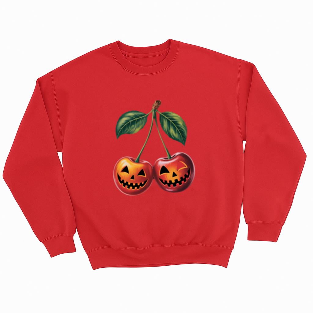 Coquette Fall Vibes Cute Autumn Pumpkin Cherries Girly Art Graphic ...