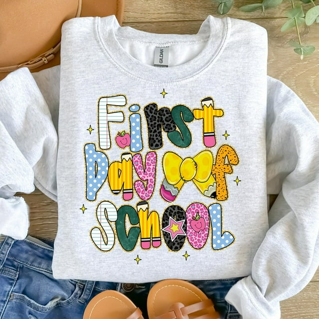 Coquette First Day of School Shirt, Preppy Back to School Shirt, Girly ...
