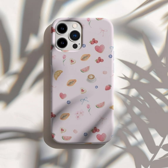 Coquette Floral Aesthetic Phone Case Compatible with iPhone 11 to 16 ...