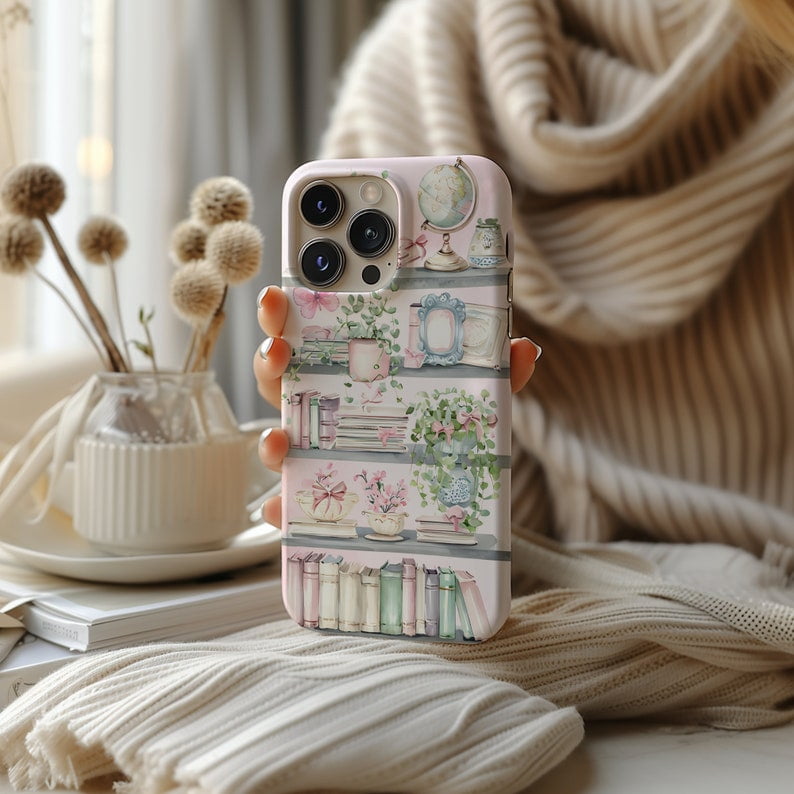 Coquette Floral Book Lover Preppy Booktok Gift iPhone 11–16 Pro Max ...