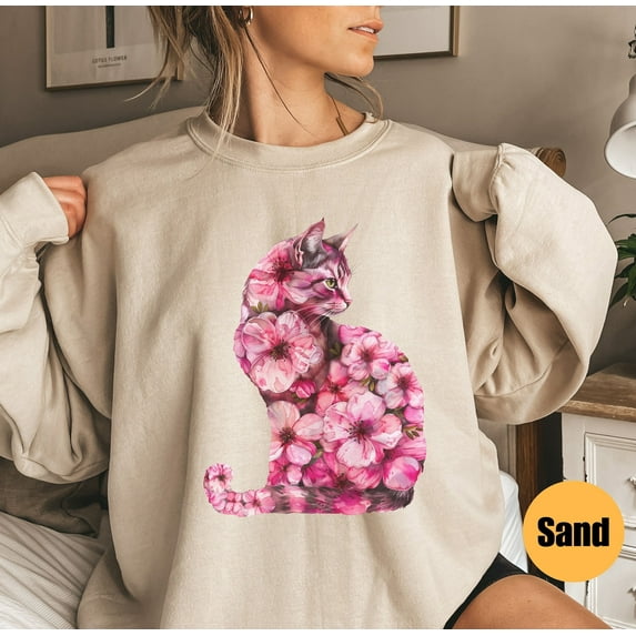 Coquette Floral Cat T-Shirt Cat T-Shirt Coquette T-Shirt Gift For Mom ...