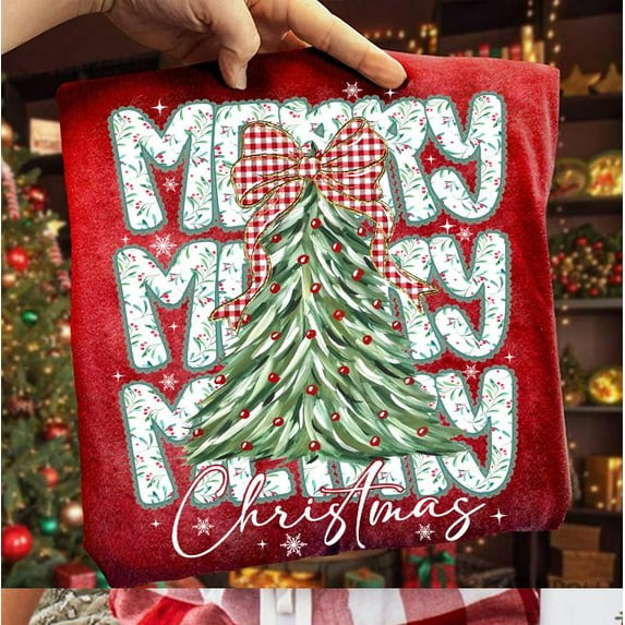 Coquette Floral Merry Christmas shirt, Preppy Christmas Bow shirt ...