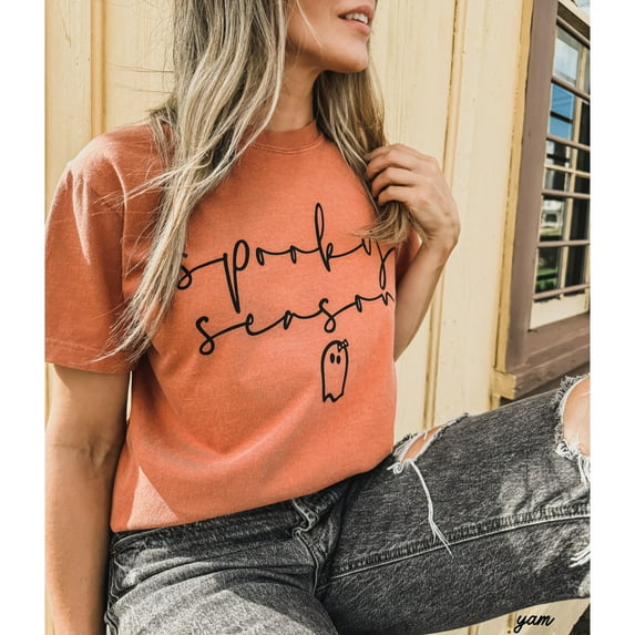 Coquette Ghost Spooky Season Shirt, Halloween Shirt, Cute Spooky Fall ...