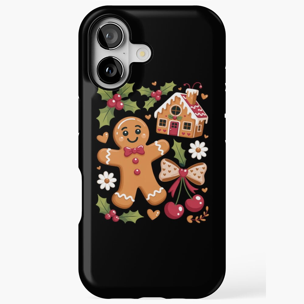 Coquette Gingerbread Man Art Phone Case 17 16 15 14 13 12 11 Pro Max ...