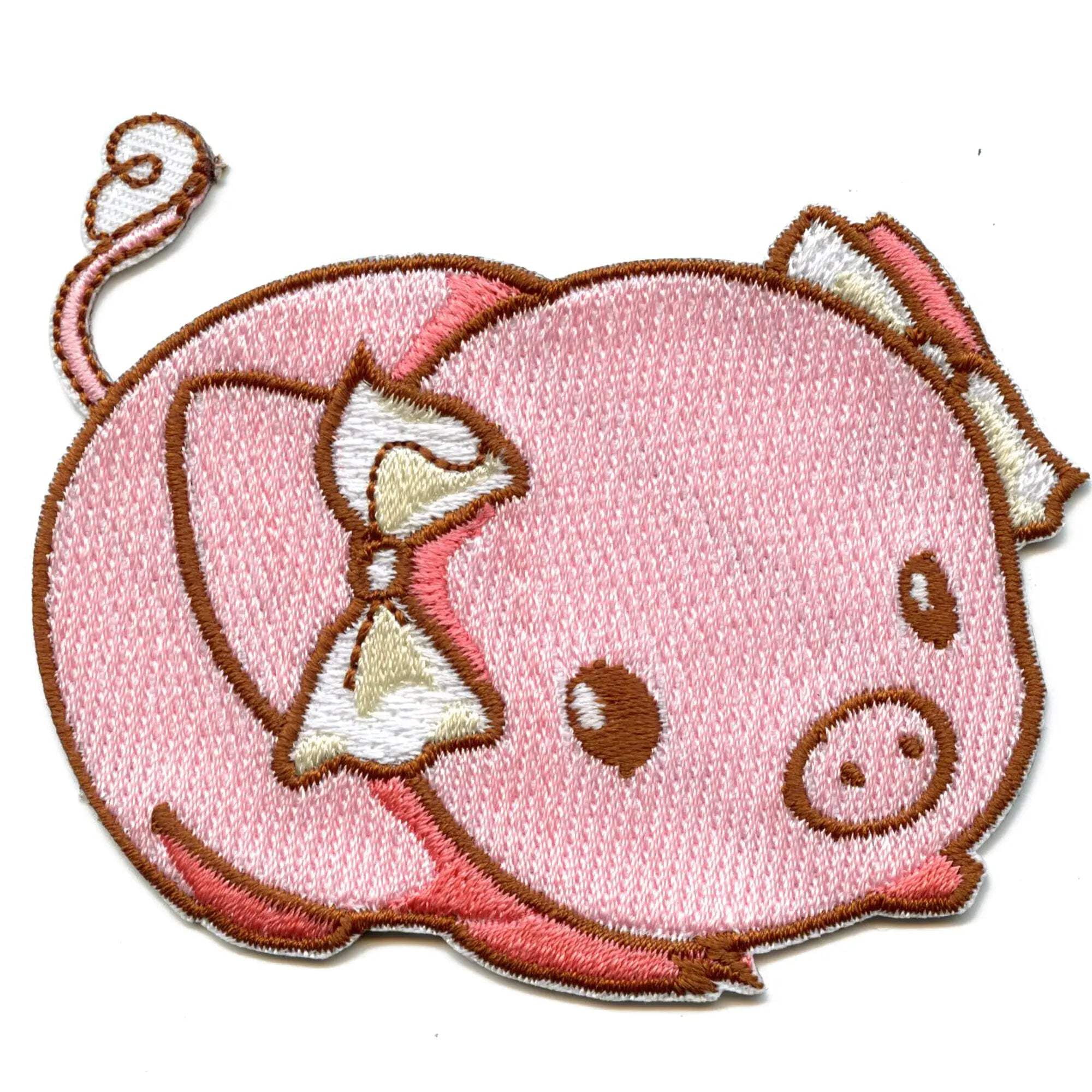 Coquette Girly Pig Patch Cute Cartoon Mammal Embroidered Iron On ...