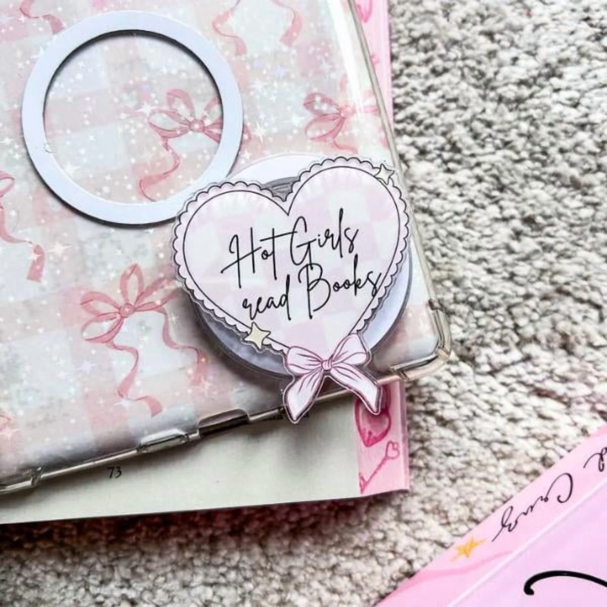 Coquette Grip, Bookish Phone Grip, Hot Girls Read Magnetic Holder ...