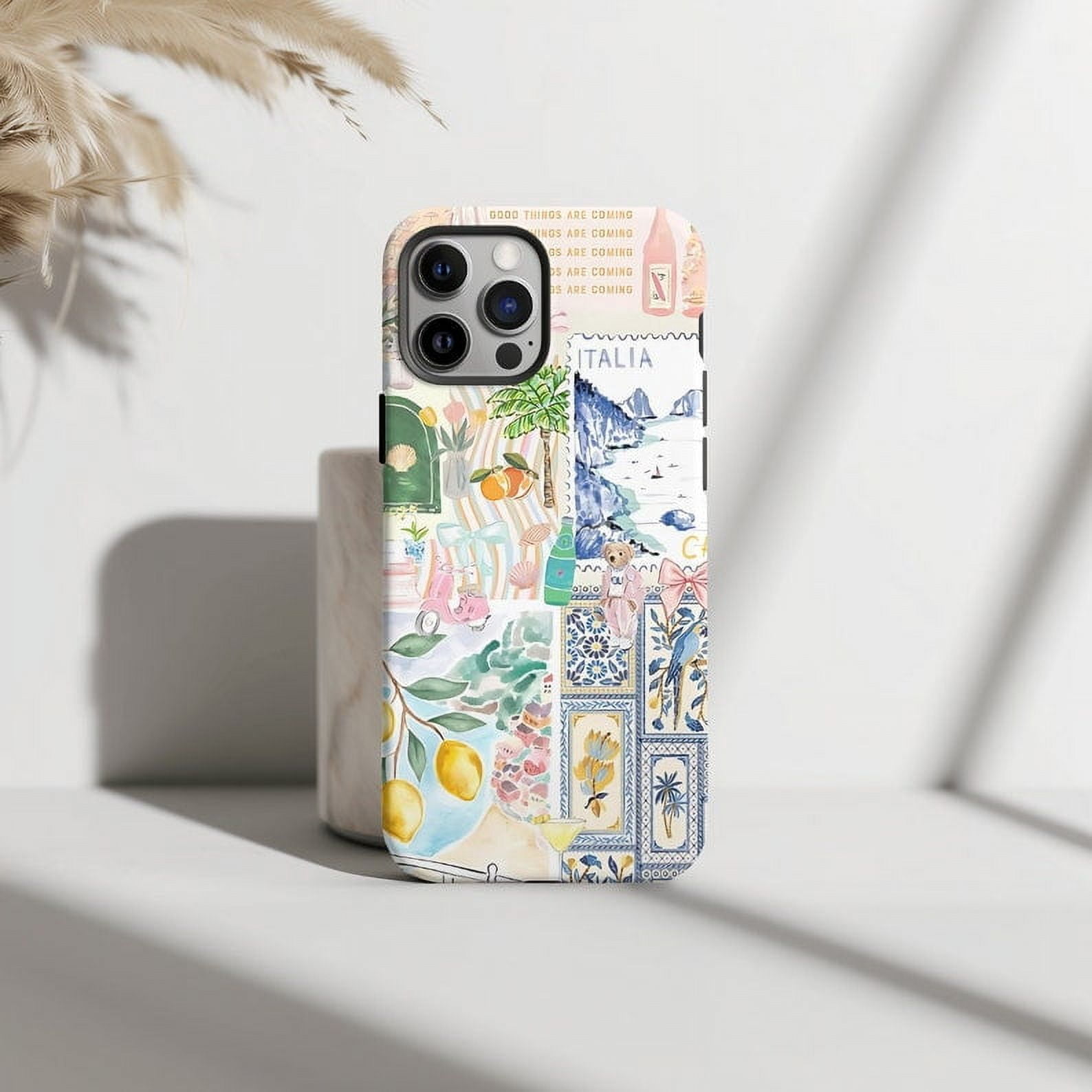 Coquette Italian Summer Collage Graphic Phone Case for 11 12 13 14 15 ...