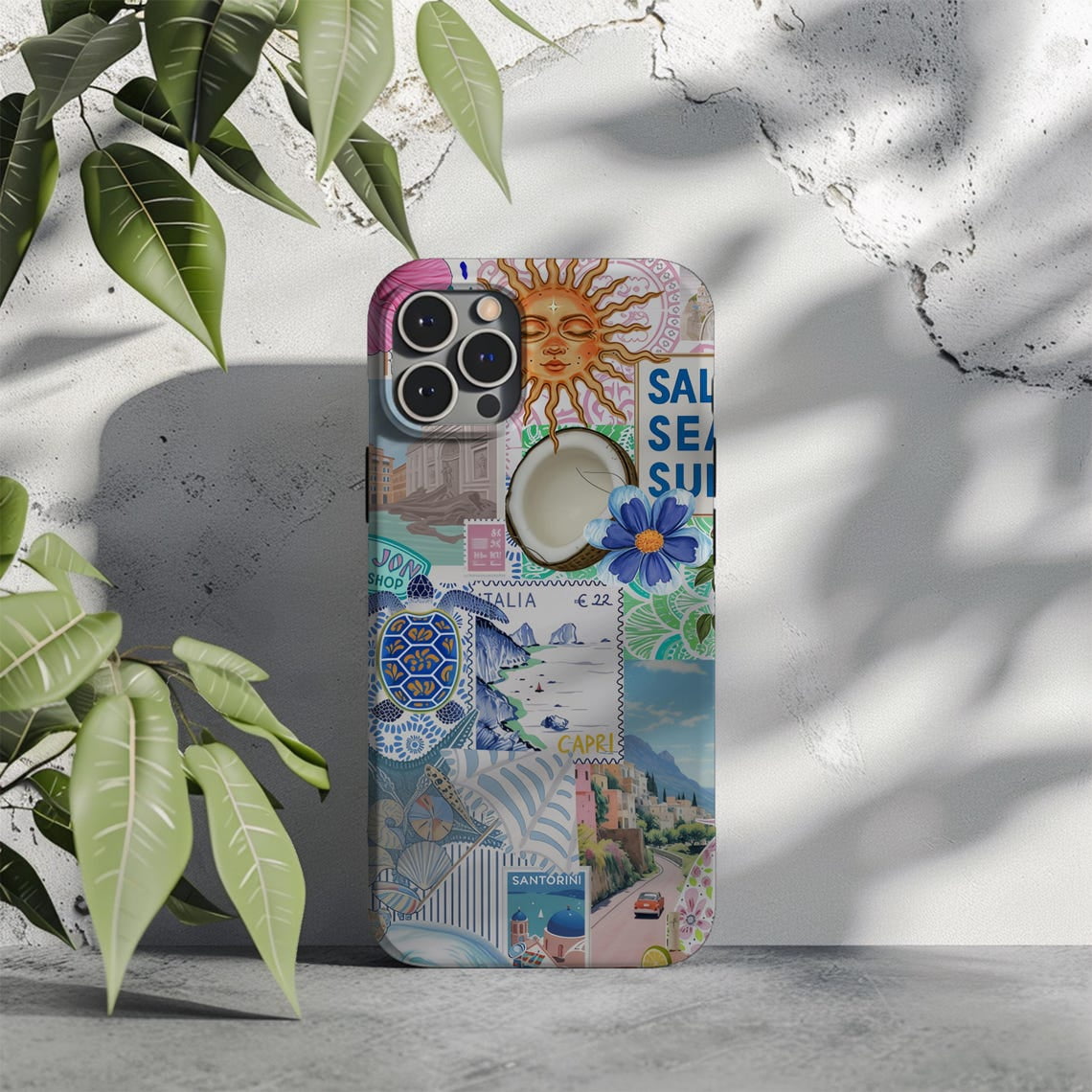 Coquette Italian Summer Collage Phone Case Compatible with iPhone 11 to ...