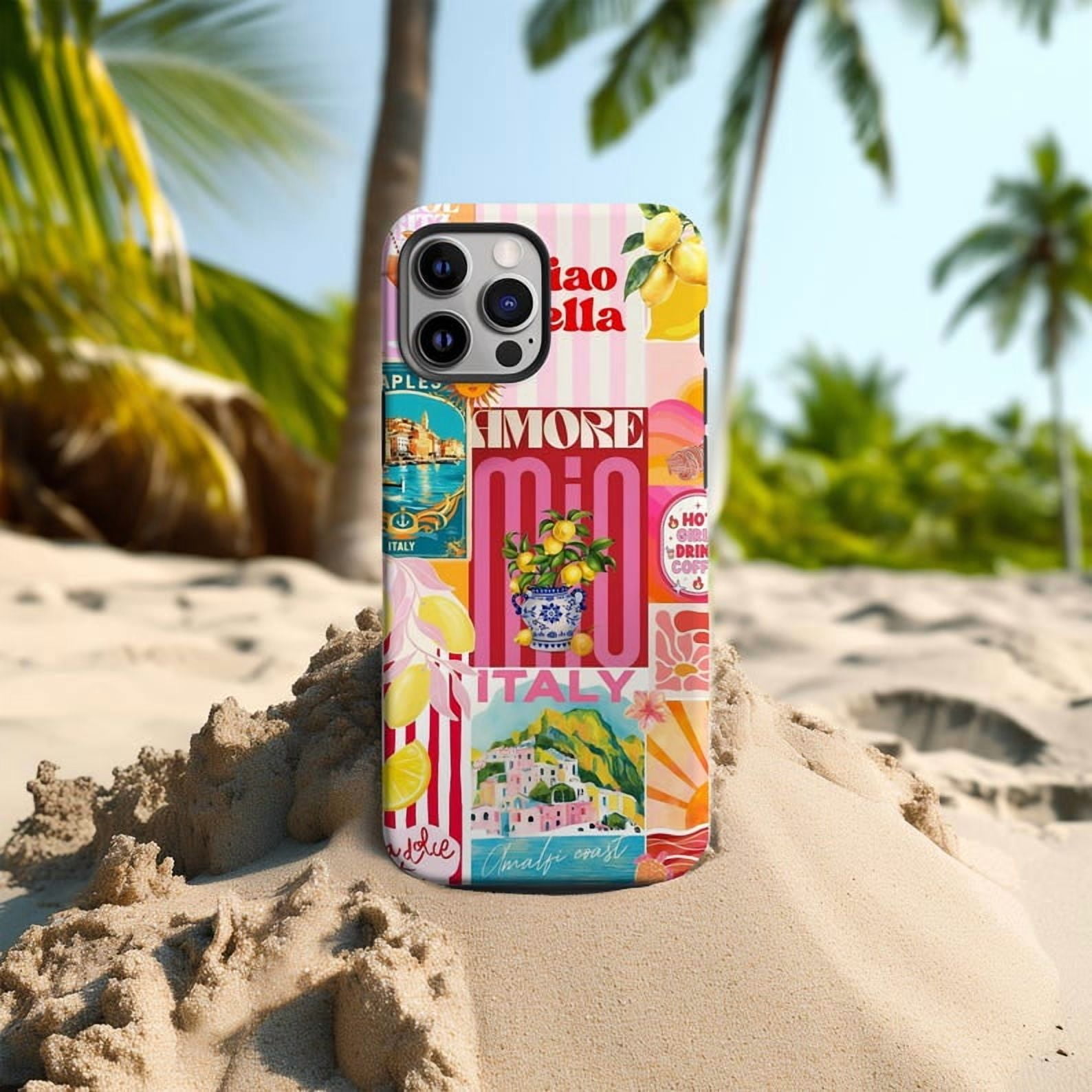Coquette Italian Summer Collage iPhone Case - Coastal Italy 11-16 Pro ...