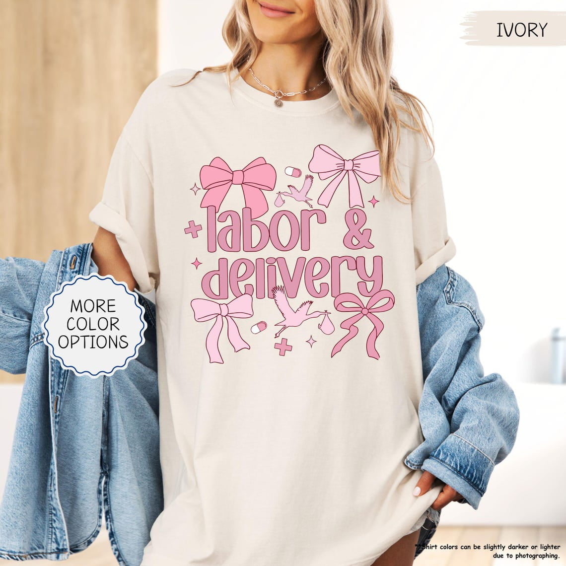 Coquette Labor And Delivery Nurse Shirt, L And D Nurse Gift, Mother ...