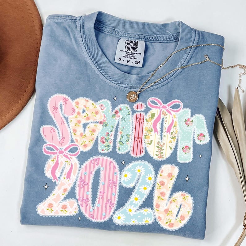 Coquette Lace Graduation Senior 2026, Preppy Class of 2026 Design ...