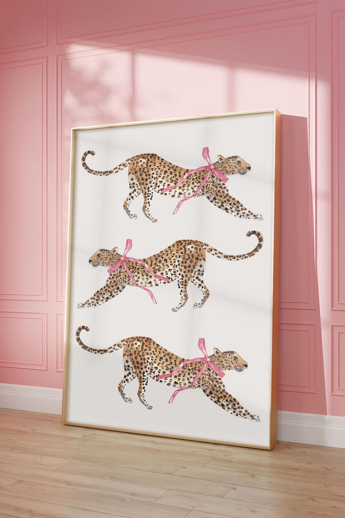 Coquette Leopard With Bow Print, Cheetah Print, Retro Trendy Animal ...