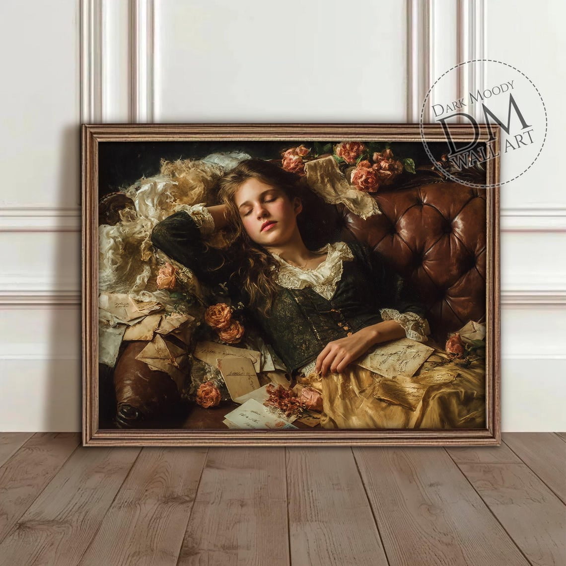 Coquette Literary Girl Art, Dark Moody Wall Art, Feminine Vintage Decor ...