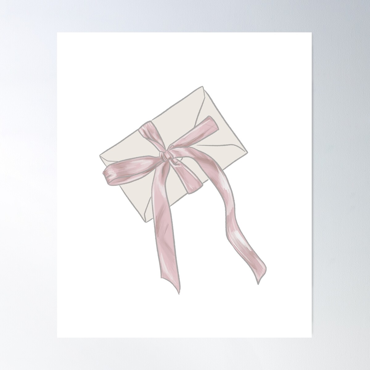 Coquette Love Letter In A Bow Poster Wall Art, Modern Wall Decor For ...